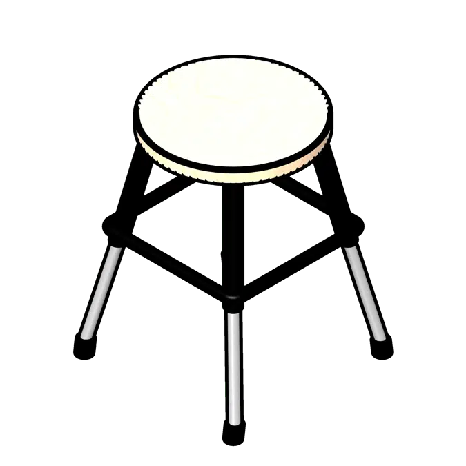 BIM objects - Free download! Adjustable Stool Classroom Furniture ...