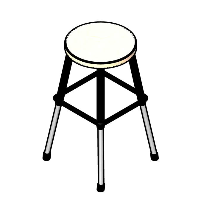 BIM objects - Free download! Adjustable Stool Classroom Furniture ...