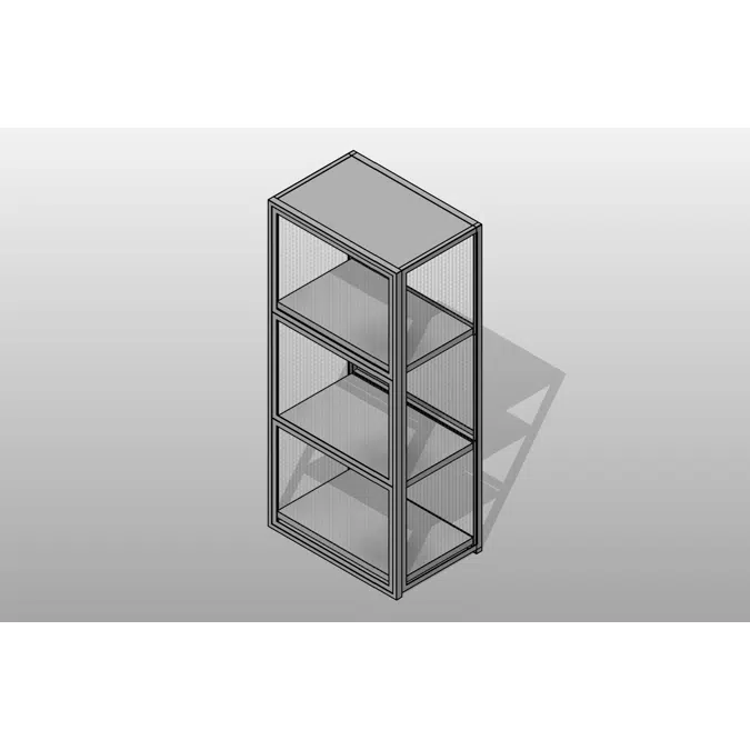 BIM objects - Free download! Tiered Pass-Through Welded Wire Locker ...