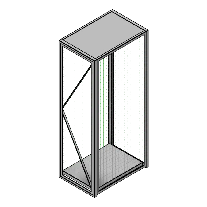 BIM objects - Free download! Tiered Pass-Through Welded Wire Locker ...
