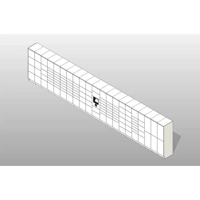 BIM objects - Free download! 122 Total Openings Laminate Smart Locker ...