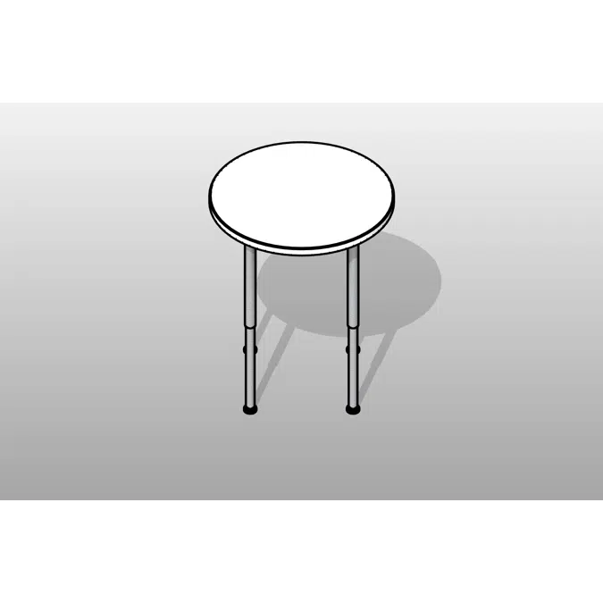 BIM objects - Free download! Round Table Classroom Table | BIMobject