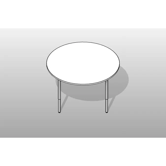 BIM objects - Free download! Round Table Classroom Table | BIMobject