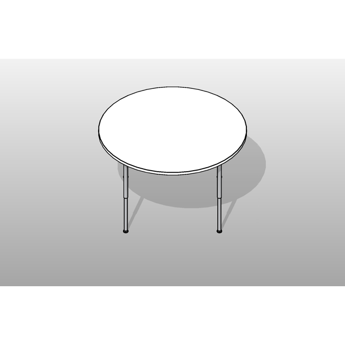 BIM objects - Free download! Round Table Classroom Table | BIMobject