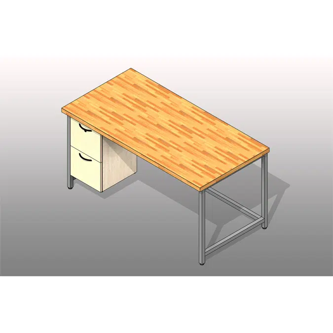 BIM objects - Free download! Public Safety Steel Workstation | BIMobject