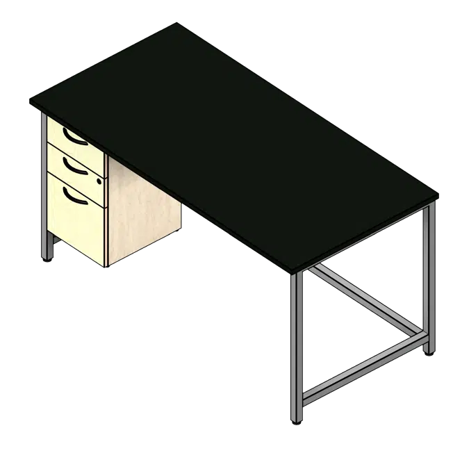 BIM objects - Free download! Public Safety Steel Workstation | BIMobject