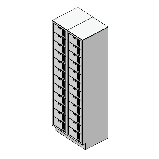 BIM objects - Free download! USB Electronics Metal Locker | BIMobject