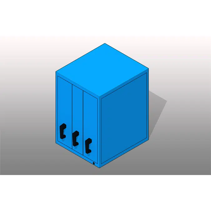 BIM objects - Free download! Vertical Drawer Cabinets Industrial ...