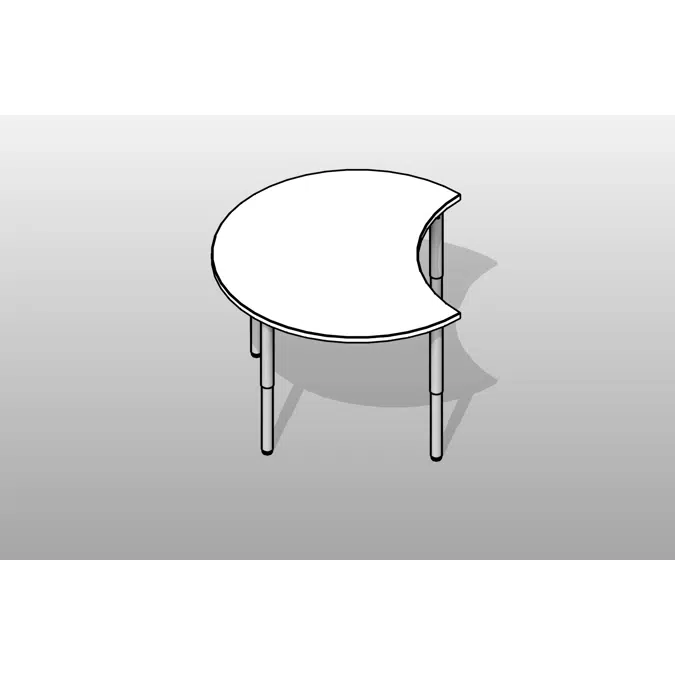 BIM objects - Free download! Smile Classroom Table | BIMobject