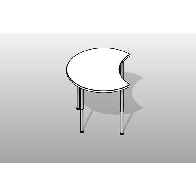 BIM objects - Free download! Smile Classroom Table | BIMobject