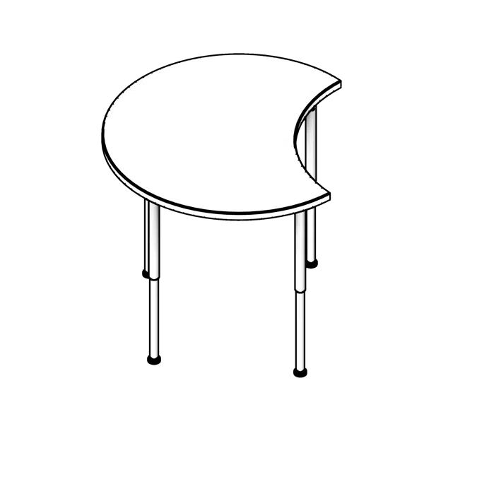 BIM objects - Free download! Smile Classroom Table | BIMobject