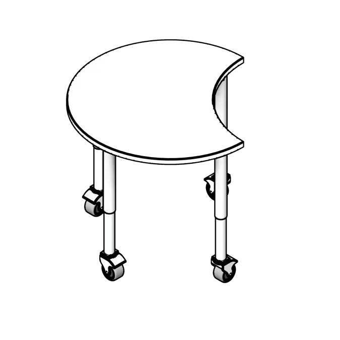 BIM objects - Free download! Smile Classroom Table | BIMobject