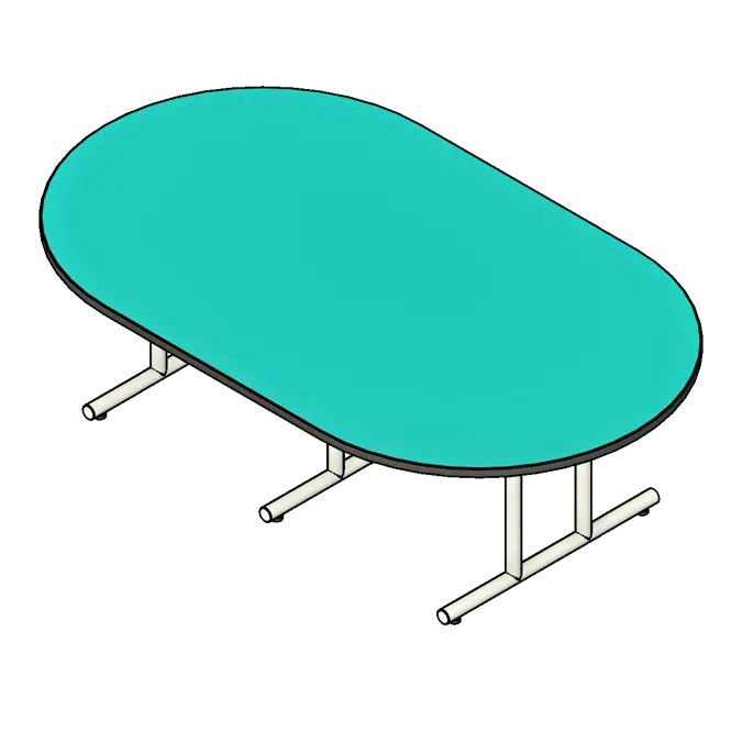BIM objects - Free download! Race Track Conference Table | BIMobject