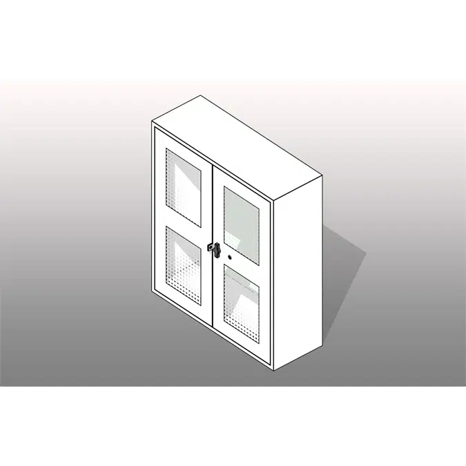 BIM objects - Free download! Stacking Gun Metal Locker | BIMobject