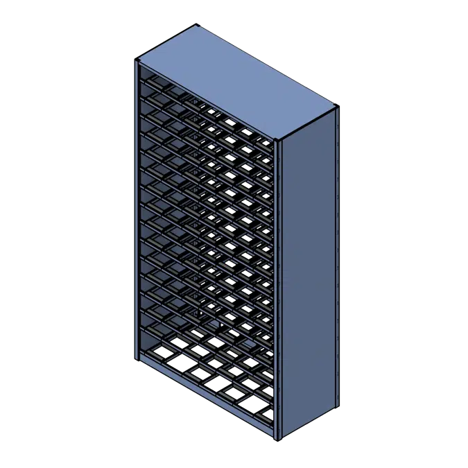 BIM objects - Free download! Deed Docket Platt 4 Post Roller Shelves ...