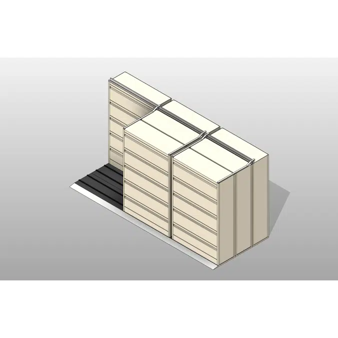 BIM objects - Free download! Sliding Lateral Files 4 Post Shelving ...