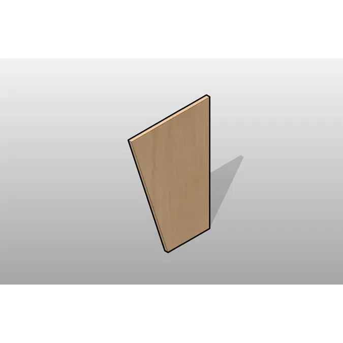 BIM objects - Free download! Cabinet Angled Leg Laminate Panel | BIMobject