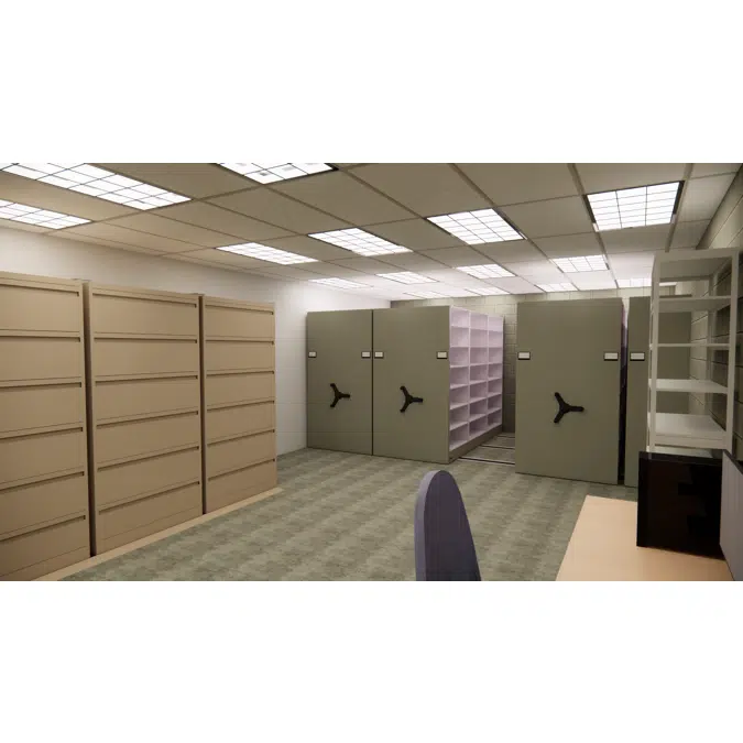 BIM objects - Free download! Records & Archival Storage Sample Project ...