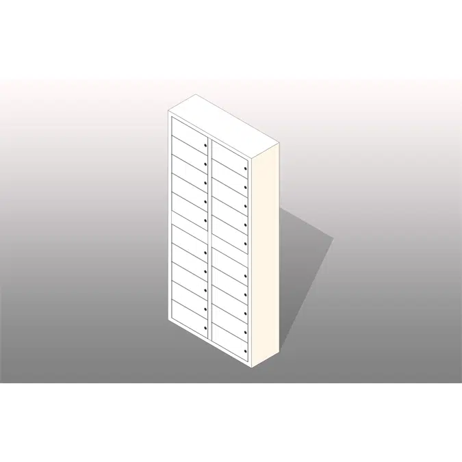 BIM objects - Free download! Combination Rifle/Pistol Metal Lockers ...