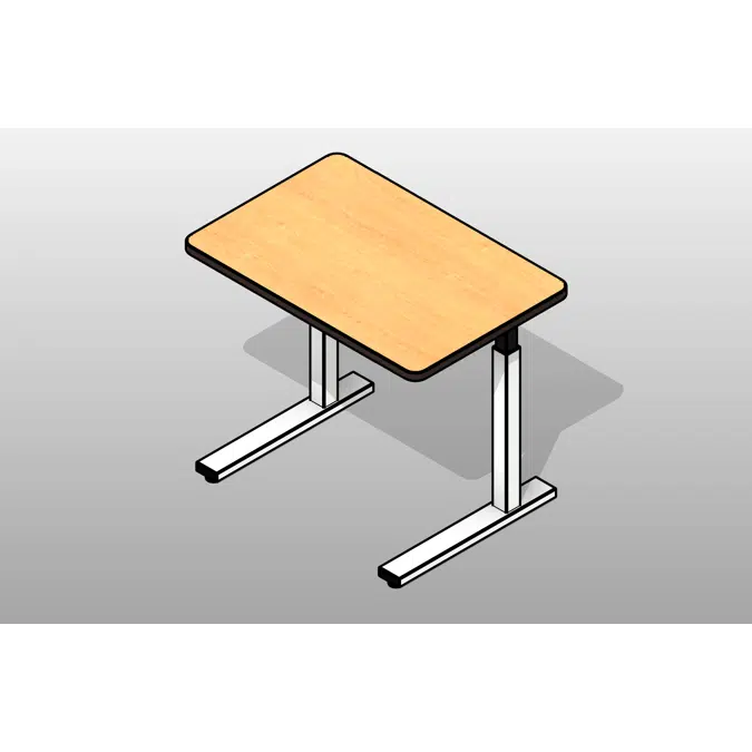 BIM objects - Free download! Adjustable Classroom Table | BIMobject