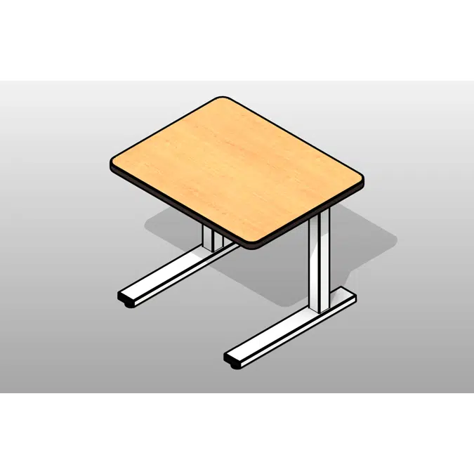 BIM objects - Free download! Adjustable Classroom Table | BIMobject