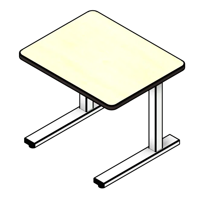 BIM object - 無料でダウンロードができます。 Adjustable Classroom Table | BIMobject