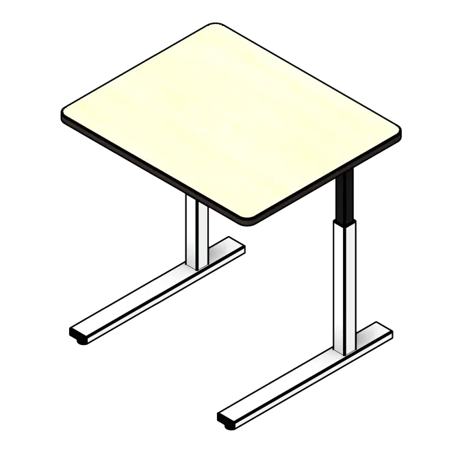 BIM objects - Free download! Adjustable Classroom Table | BIMobject