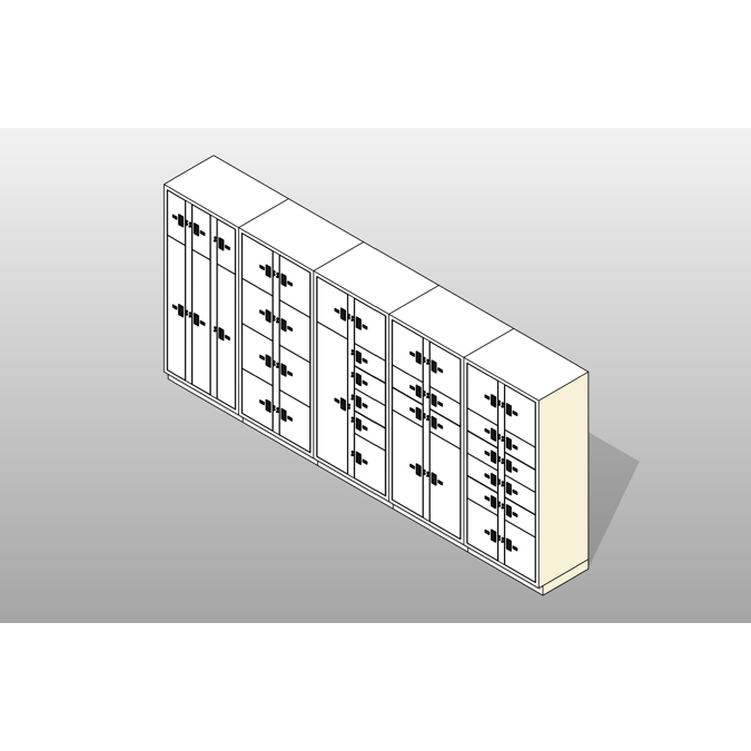 Objetos BIM - ¡Descarga gratis! 5 Columns-42 Total Openings Steel ...
