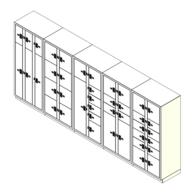 BIM objects - Free download! 5 Columns-42 Total Openings Steel Evidence ...