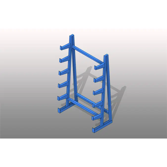 Objetos BIM - ¡Descarga gratis! Heavy Duty Steel Bar Rack | BIMobject