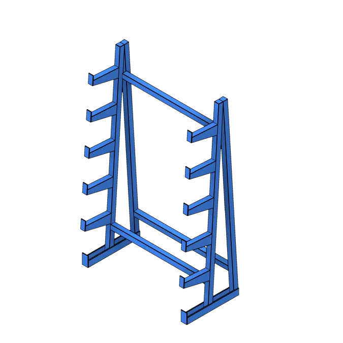 Objetos BIM - ¡Descarga gratis! Heavy Duty Steel Bar Rack | BIMobject