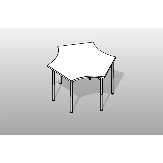 BIM objects - Free download! Web Classroom Table | BIMobject