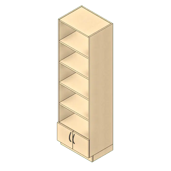 Oggetti BIM - Download gratuito! Open with 2 Lower Doors Laminate ...