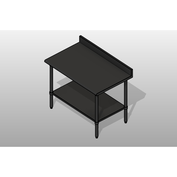 BIM objects - Free download! Universal Workstation Stainless Steel ...