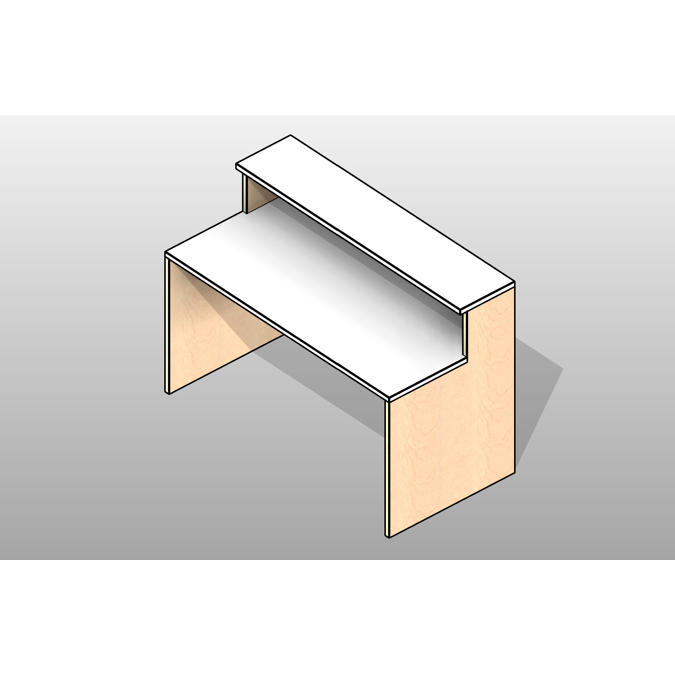 Objetos BIM - ¡Descarga gratis! Transaction Console Executive Laminate ...