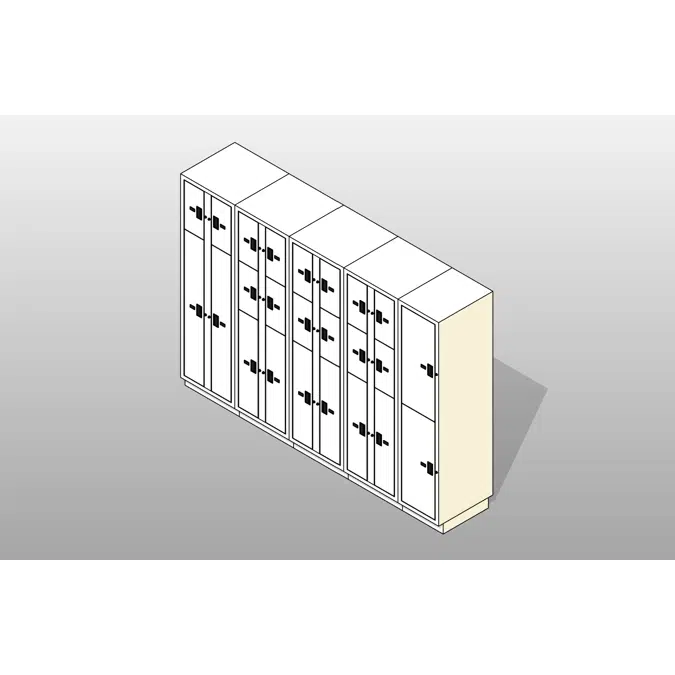 Objetos BIM - ¡Descarga gratis! 5 Columns-24 Total Openings Steel ...