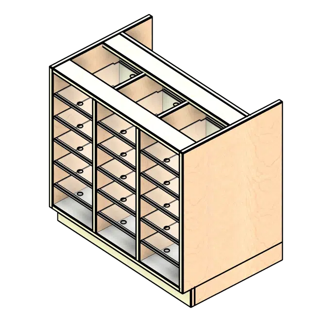 BIM objects - Free download! Sorter Laminate Base Cabinet | BIMobject