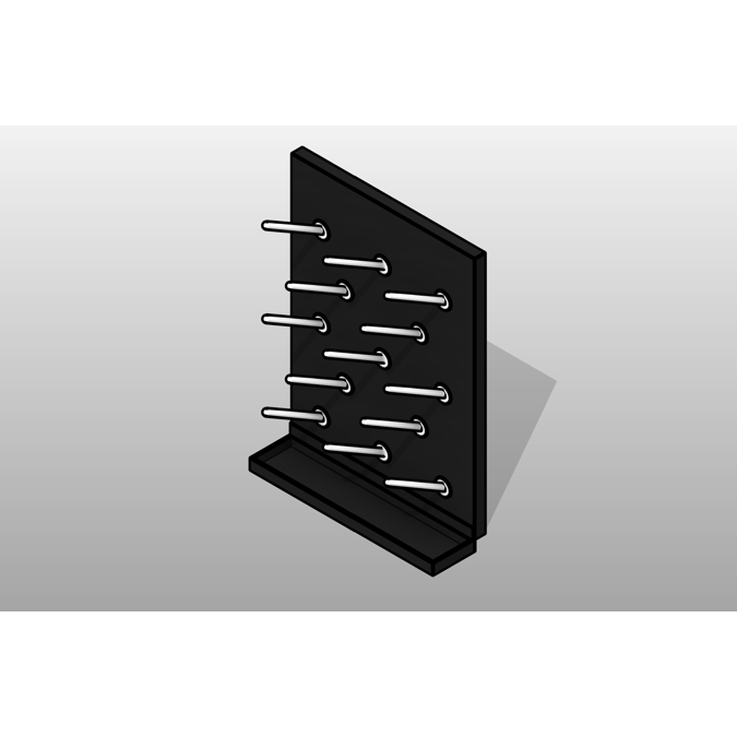 BIM objects - Free download! Laboratory Drying Rack | BIMobject