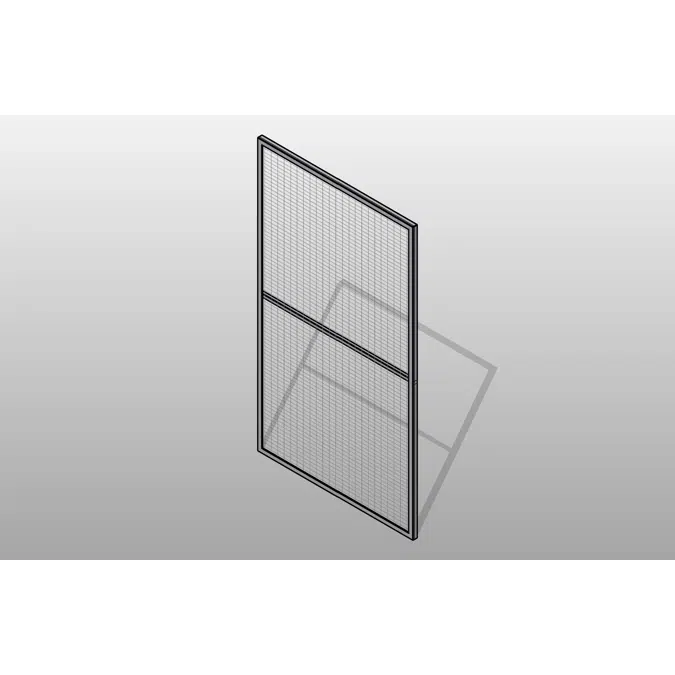 Objetos BIM - ¡Descarga gratis! Wire Mesh Panel Art Storage Rack ...