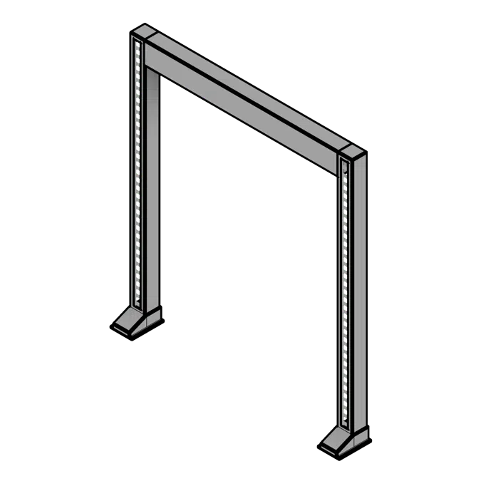 BIM objects - Free download! Upright Bench Frame | BIMobject