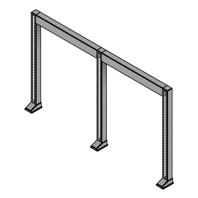 BIM objects - Free download! Upright Bench Frame | BIMobject