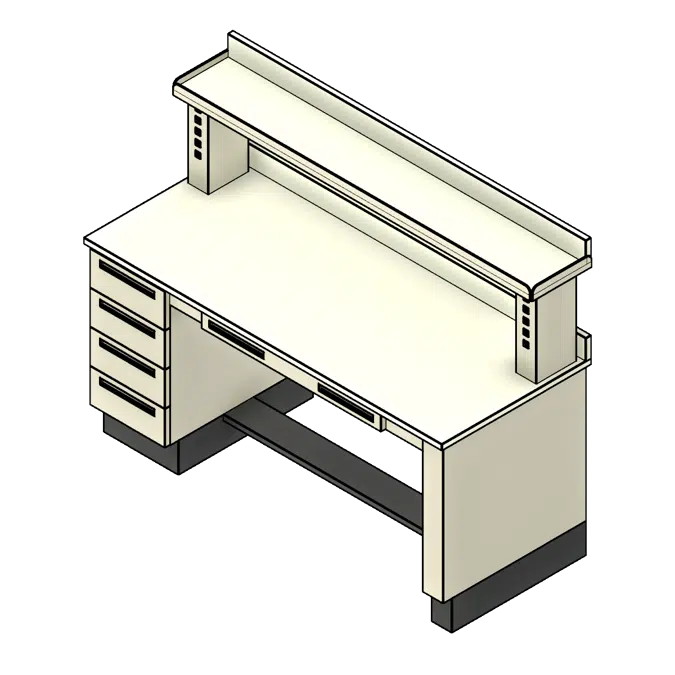 BIM objects - Free download! Medical Lab Steel Workstation | BIMobject