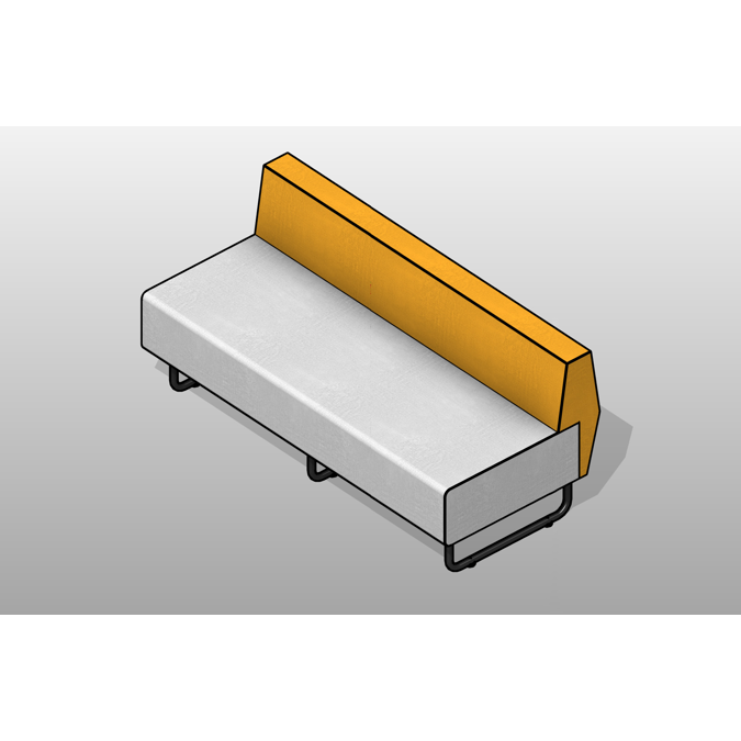 BIM objects - Free download! Straight Soft Seating Educational ...