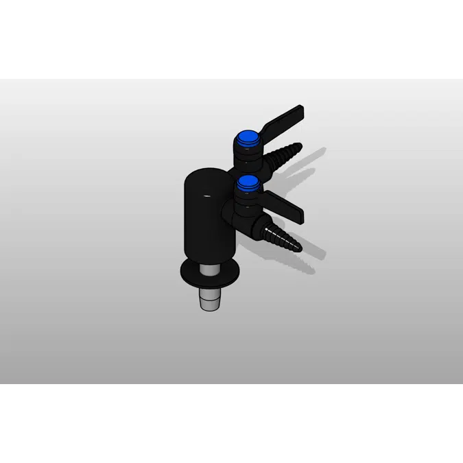 BIM objects - Free download! Deck Mounted Chrome Plated Gas Valve ...