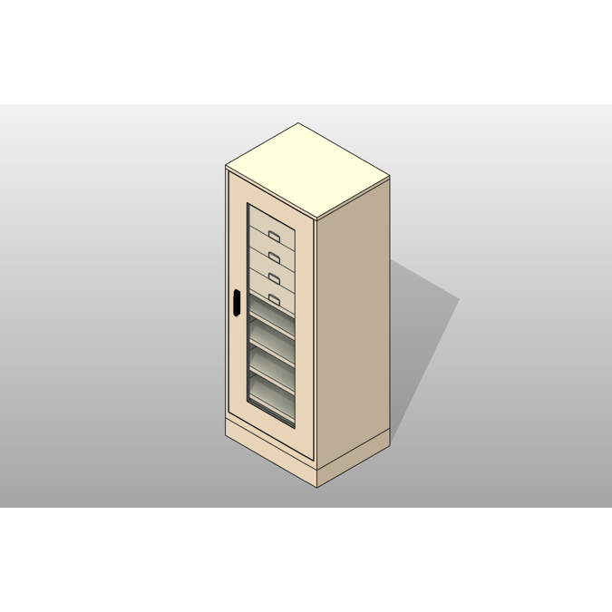 Objetos BIM - ¡Descarga gratis! Shelves and Drawers Museum Preservation ...