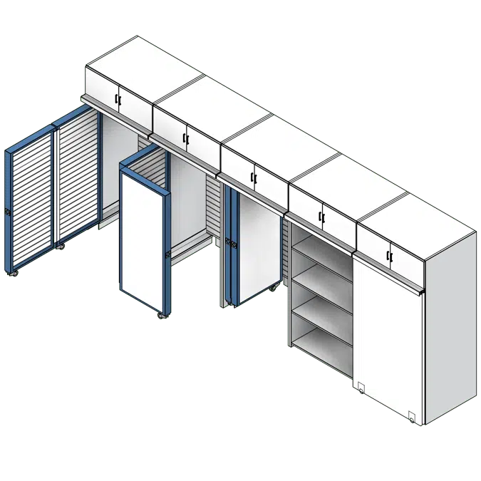 Bim 对象 免费下载！ Presentation Zone Classroom Wall System Bimobject