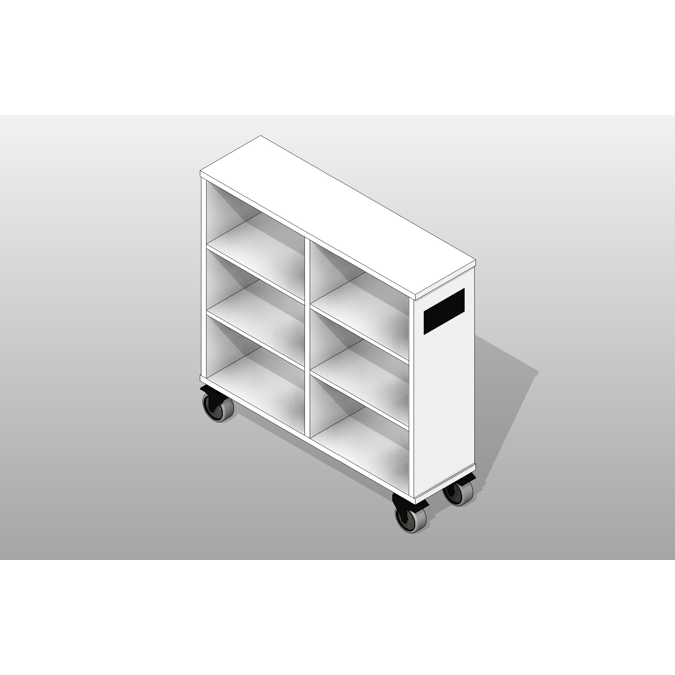 BIM objects - Free download! Educational Bookshelf/ Study Countertop ...