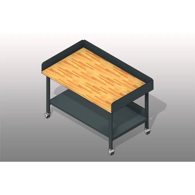BIM objects - Free download! Industrial Workbench Industrial Furniture ...