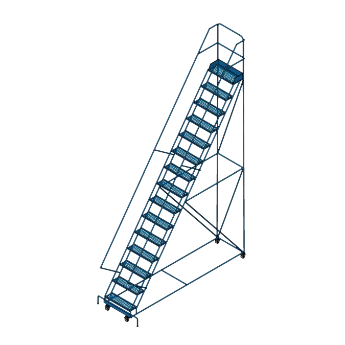 Objetos BIM - ¡Descarga gratis! Mobile Warehouse Ladder | BIMobject
