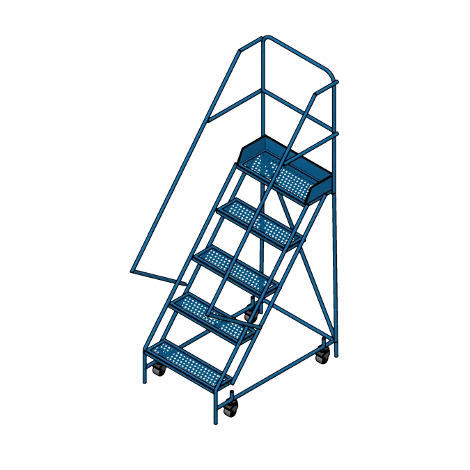 BIM objects - Free download! Mobile Warehouse Ladder | BIMobject
